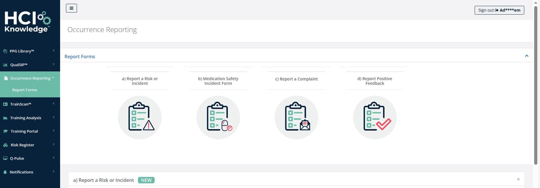 Digital Transformation of Occurrence Reporting in Healthcare - HCI